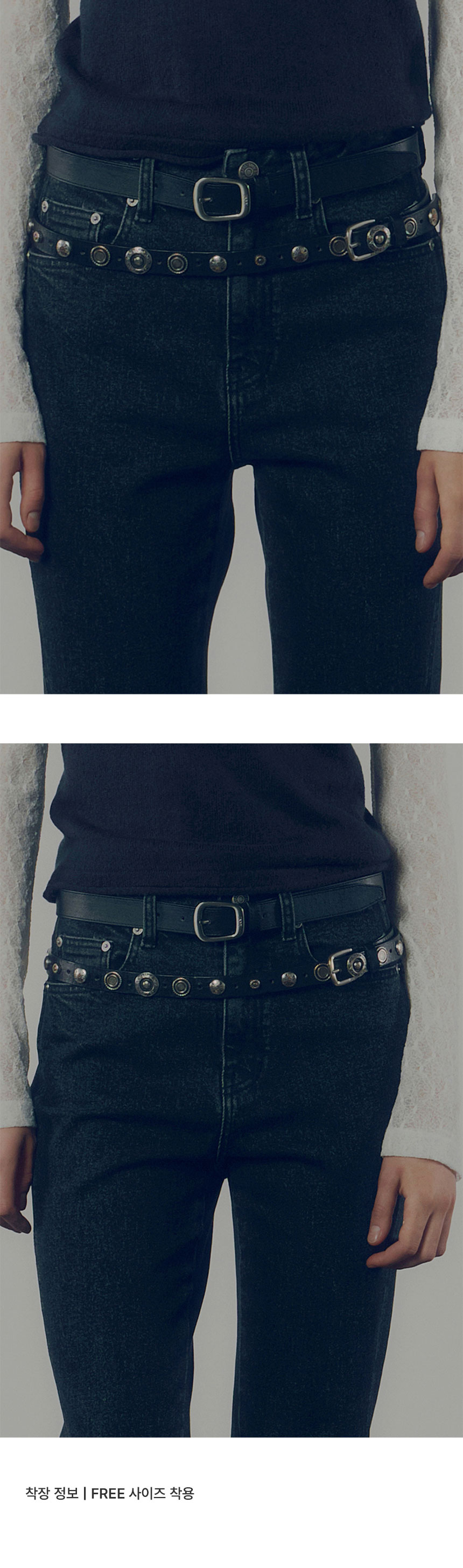 Leather Middle Buckle Belt_1color | ファッション通販サイト NUGU